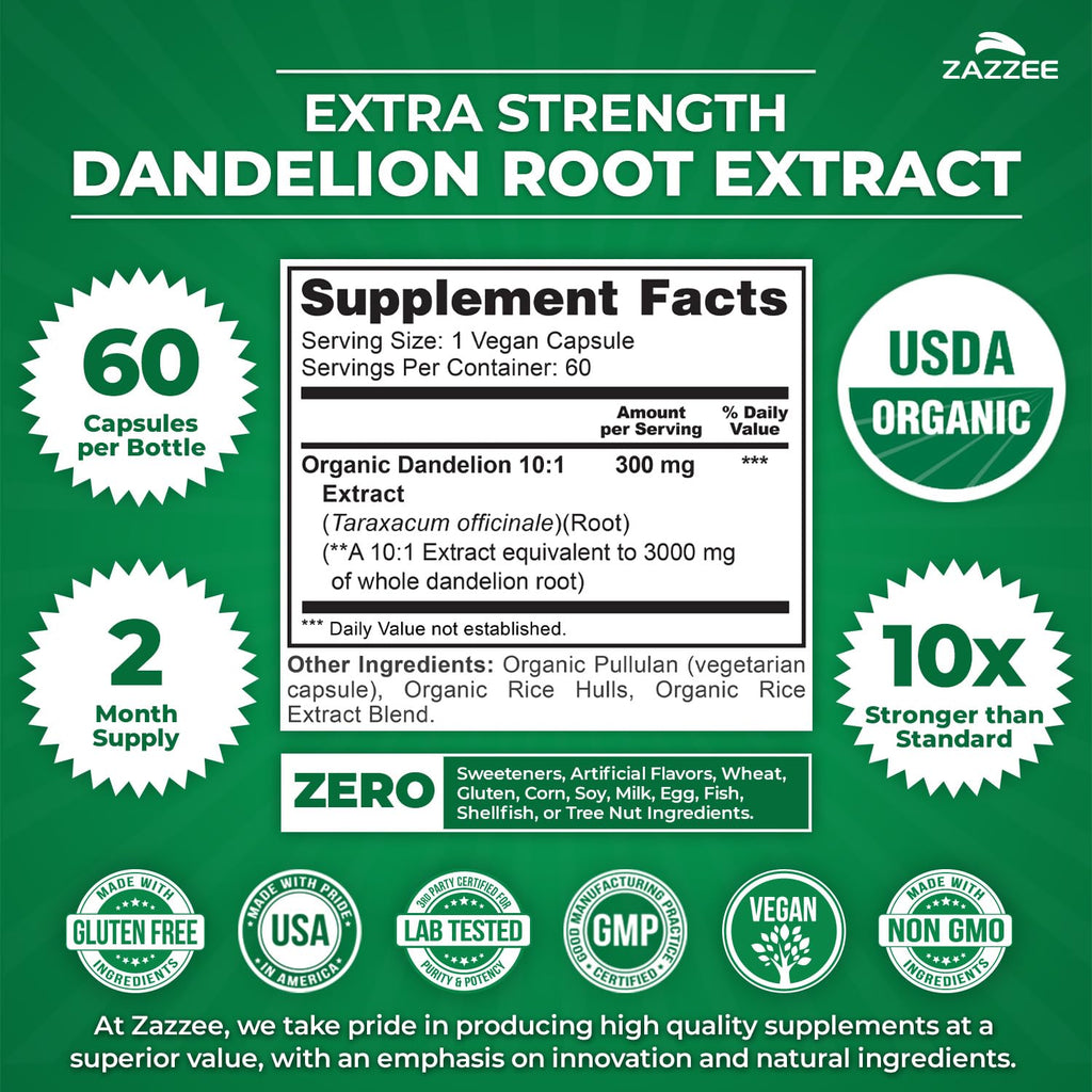 natural dandelion supplement for wellness