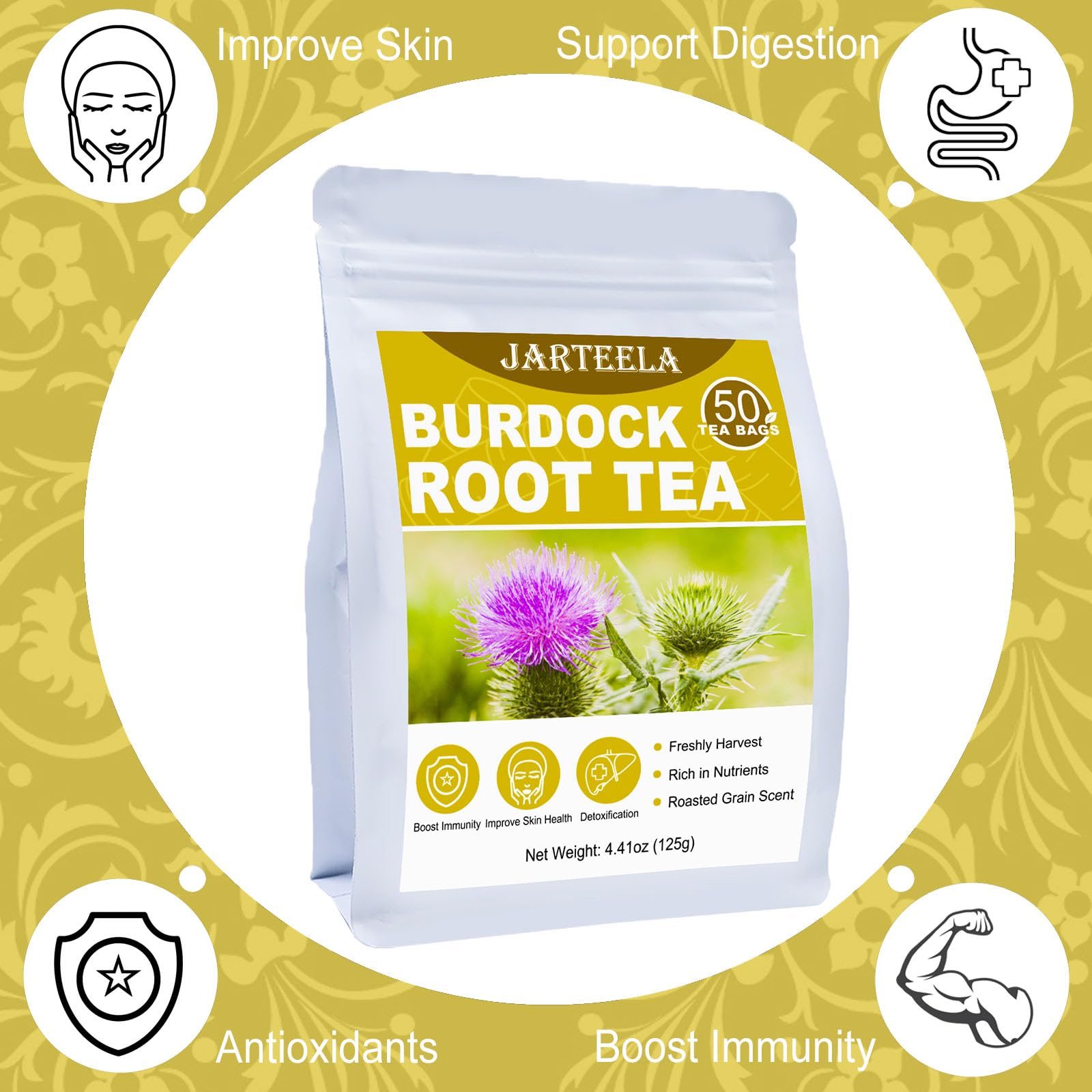 natural detox burdock root tea