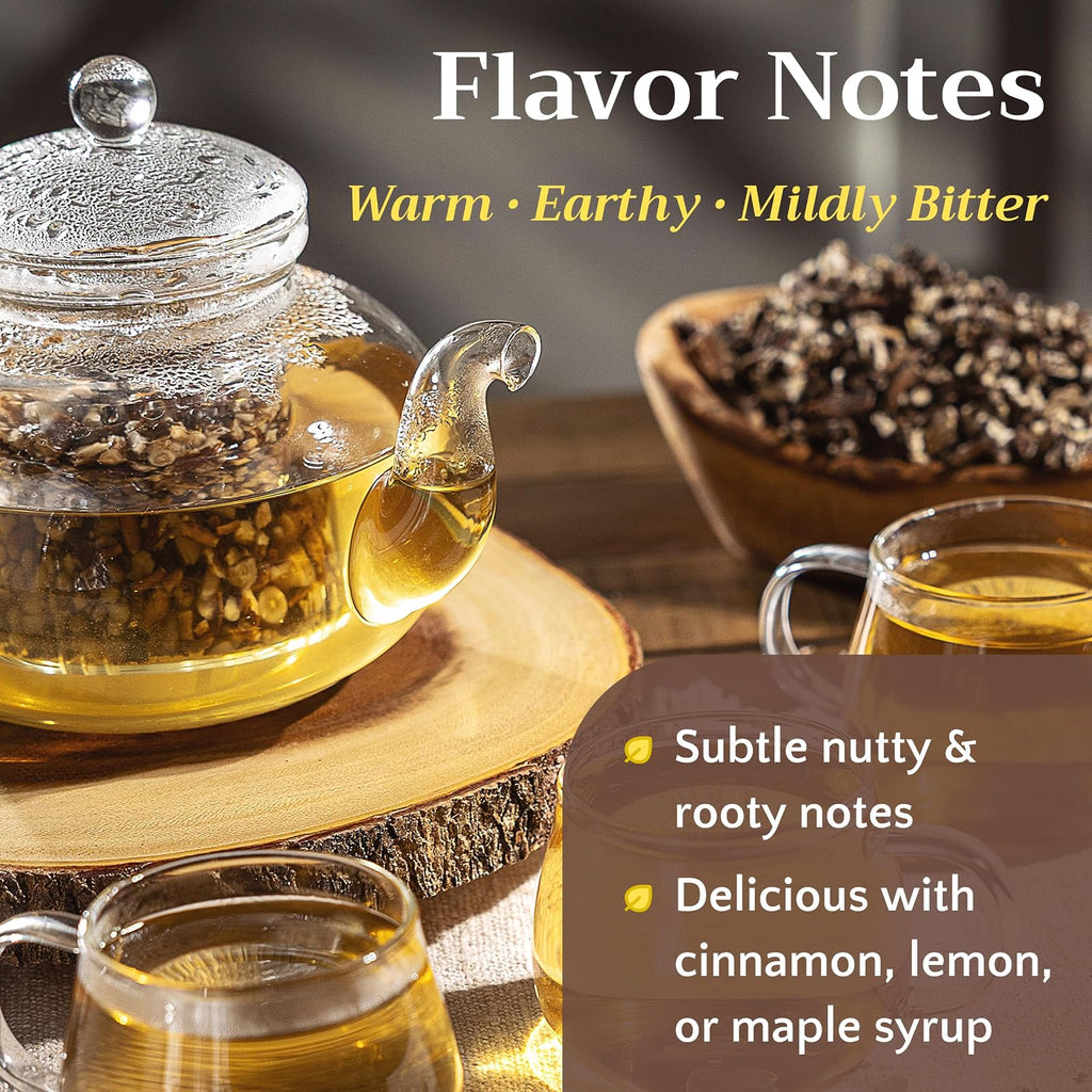 Natural detox dandelion root infusion