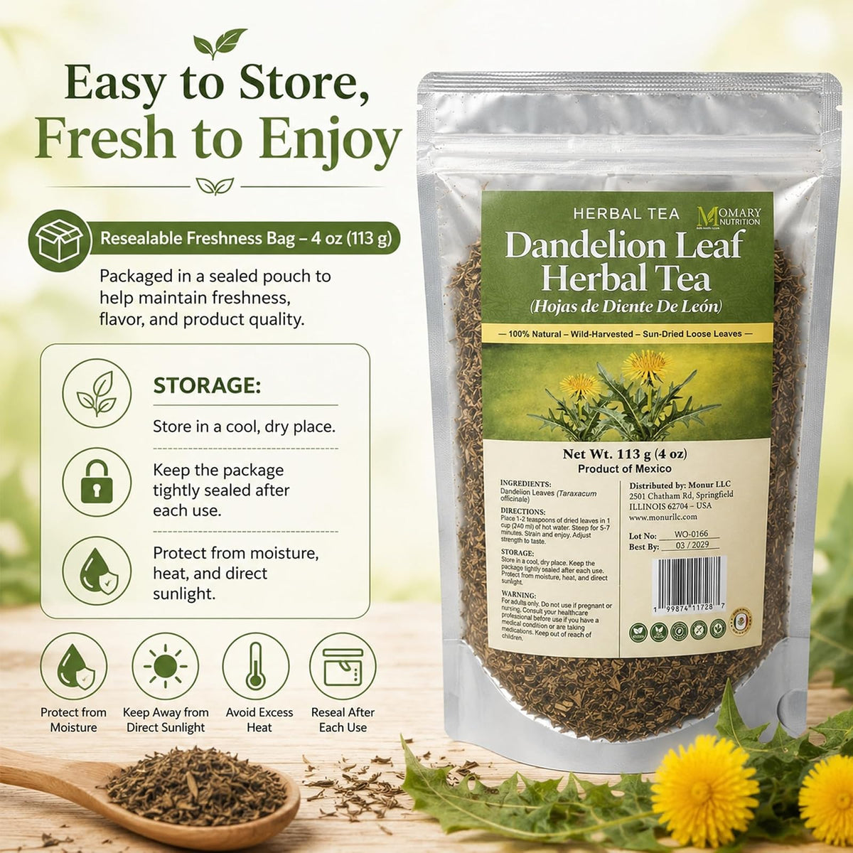natural detox dandelion tea