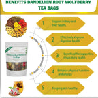 Natural detox dandelion tea
