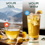 Natural detox dandelion tea