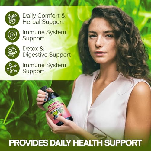 Natural detox drink with soursop