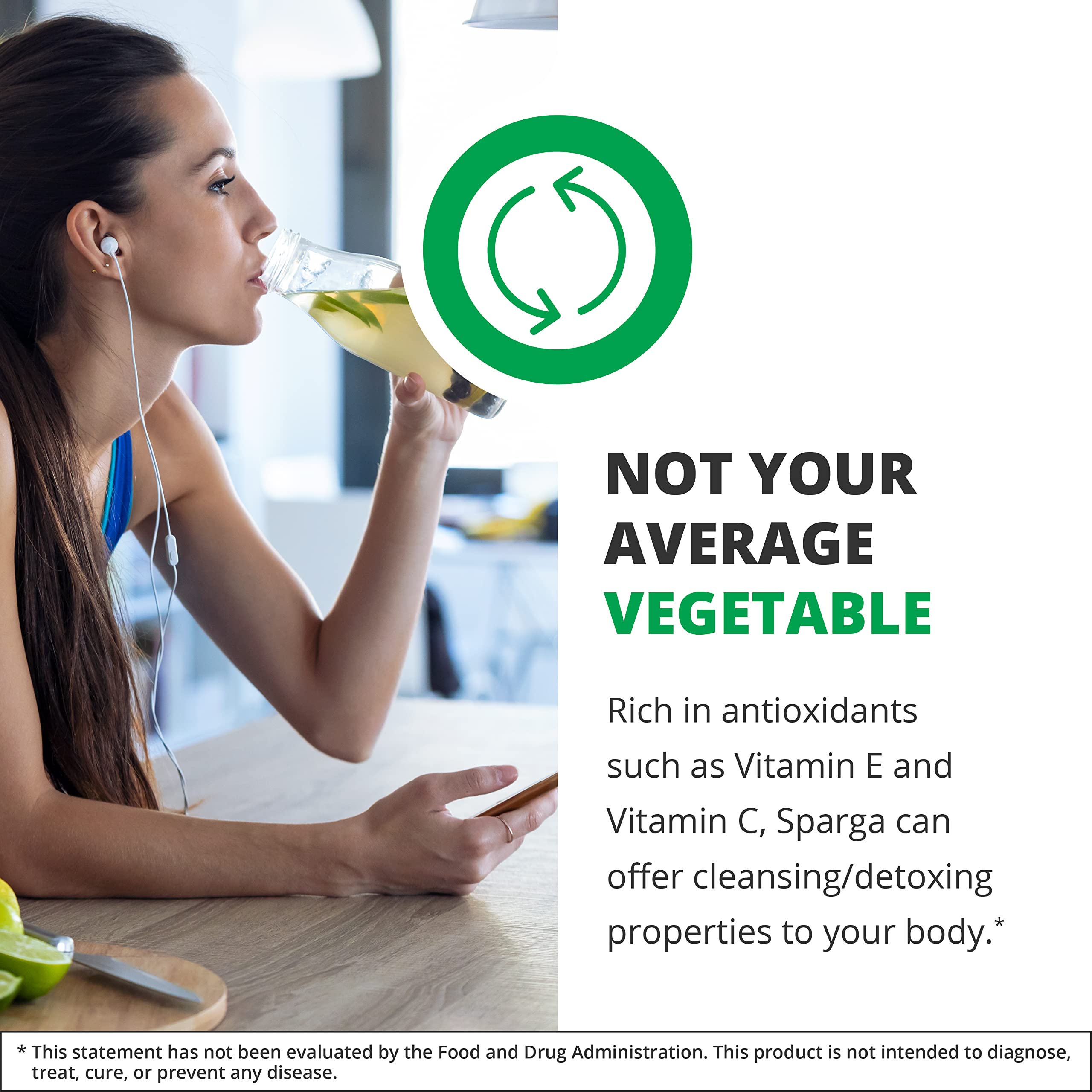 natural detox drink with Sparga Tincture