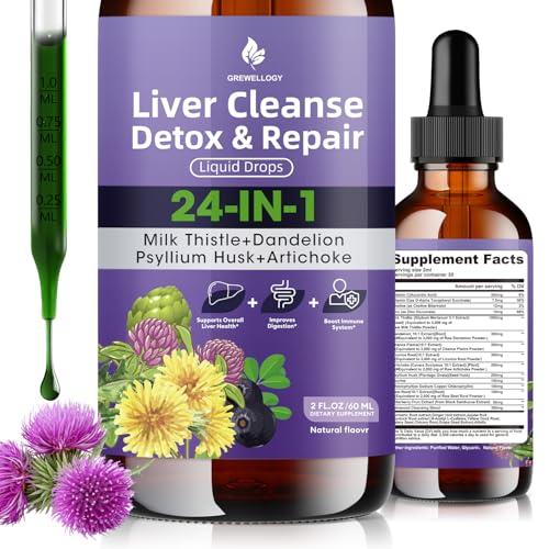 Natural detox drops with turmeric