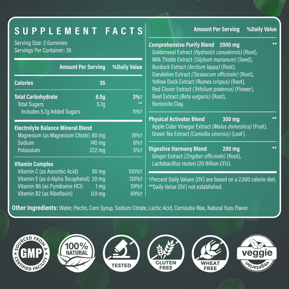 natural detox gummies with milk thistle