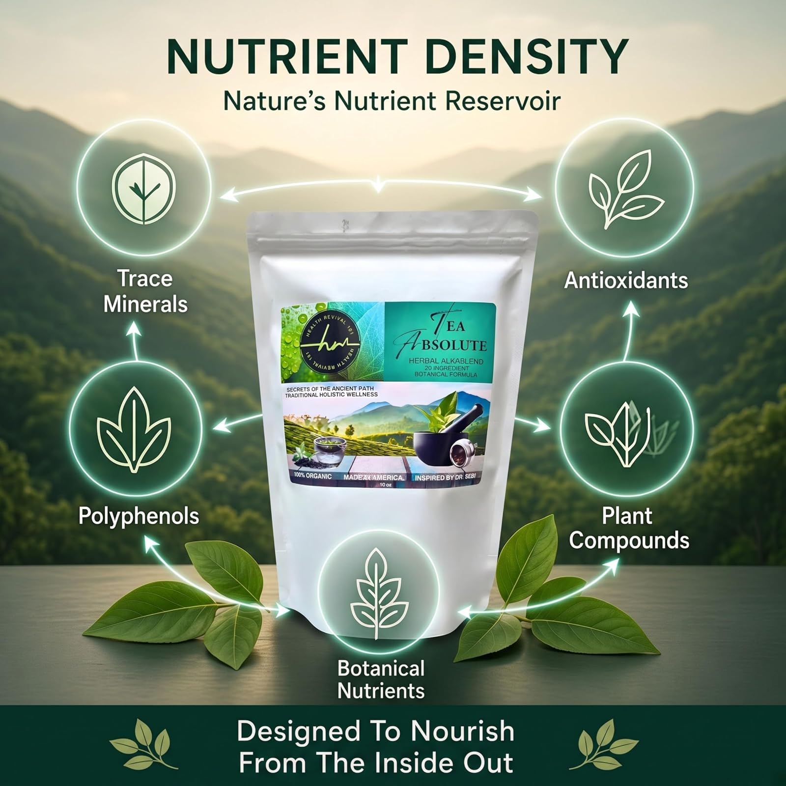 Natural detox herbal infusion