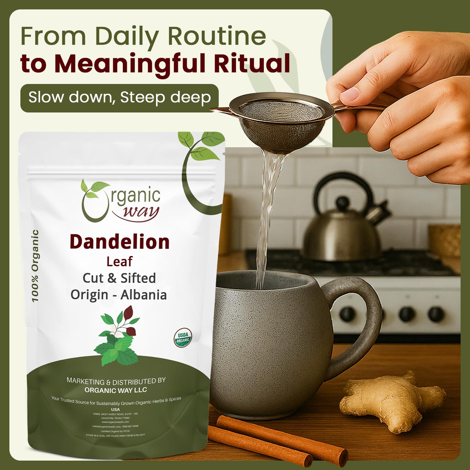 natural detox herbal tea blend