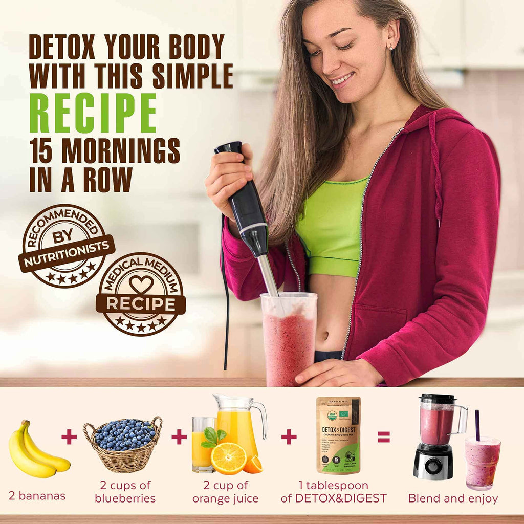 Natural detox solution with superfoods