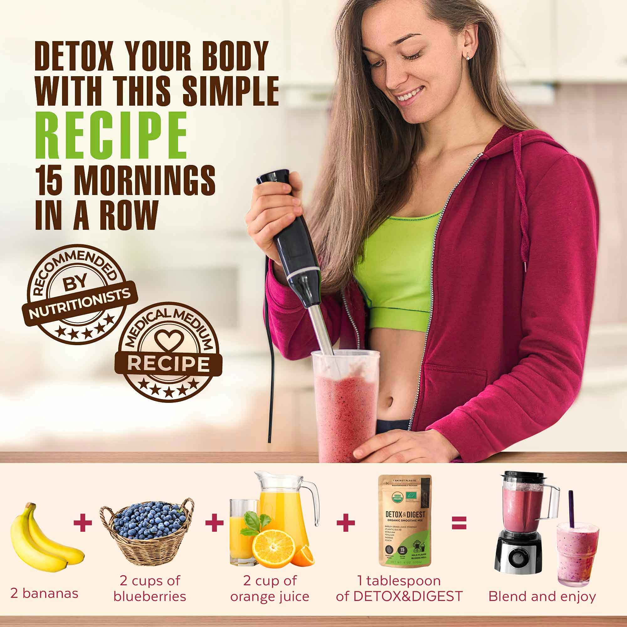 Natural detox solution with superfoods