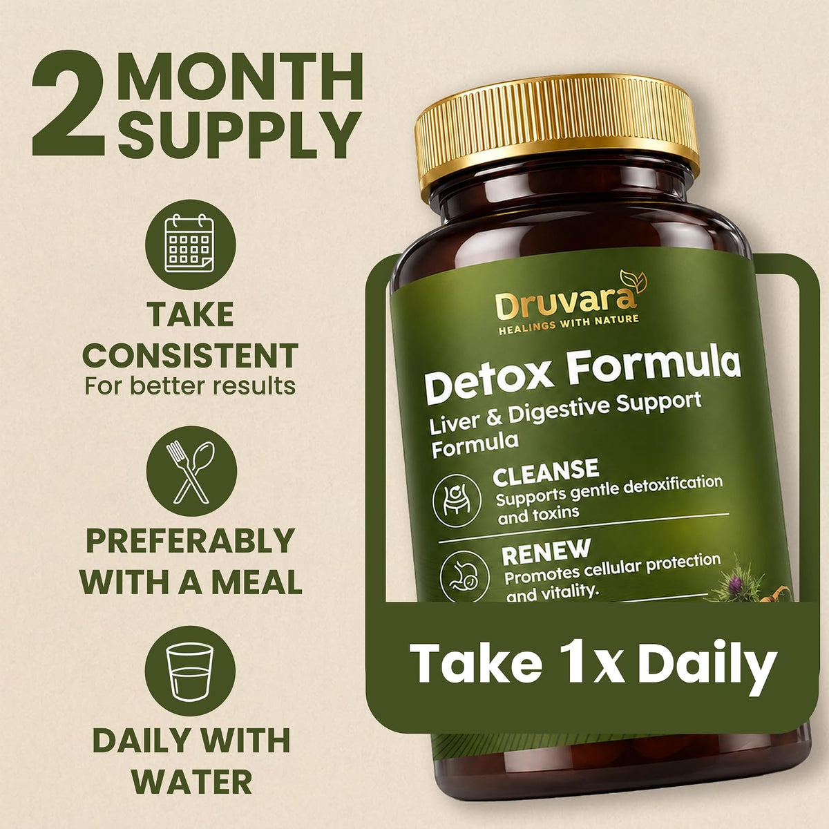 Natural detox supplement for wellness