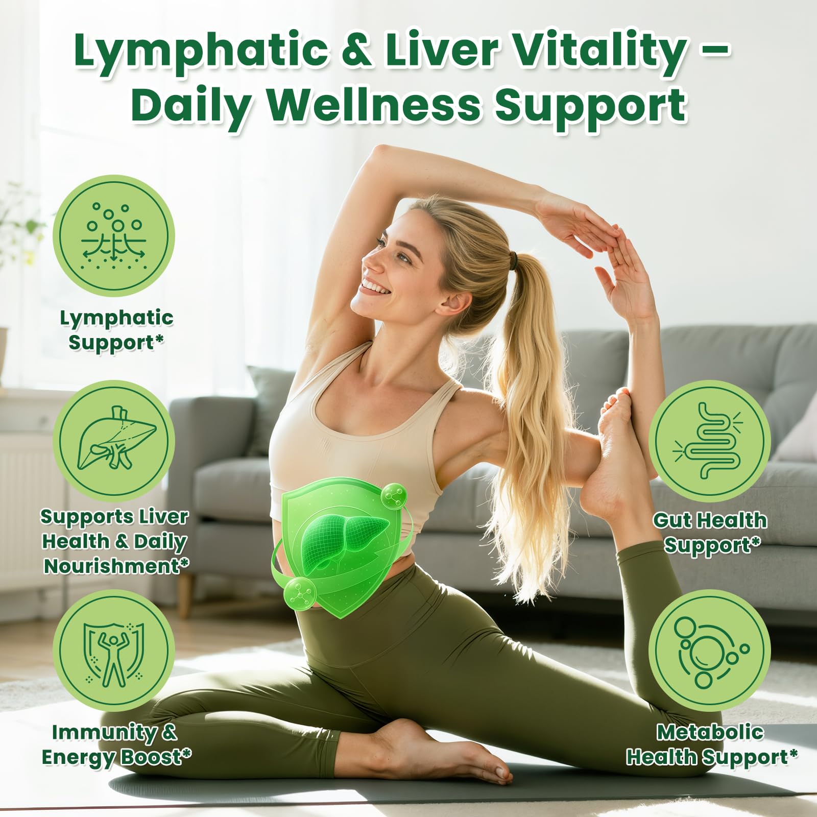 Natural detox support drops