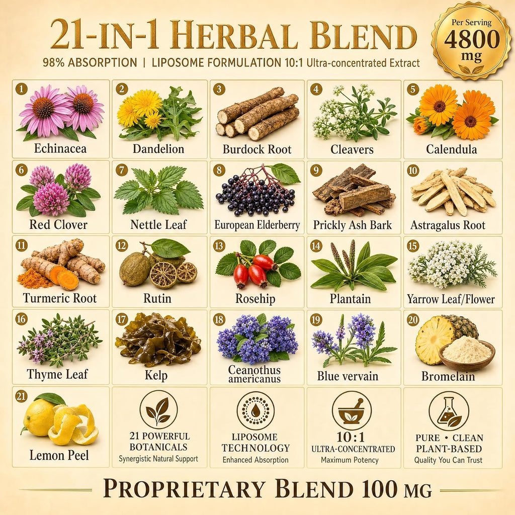 Natural detox support with echinacea