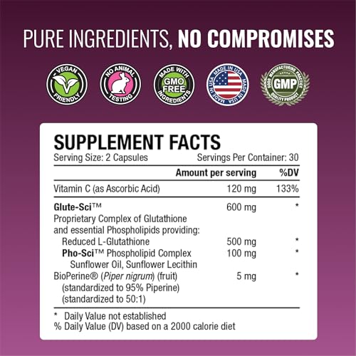 Natural detox support with glutathione