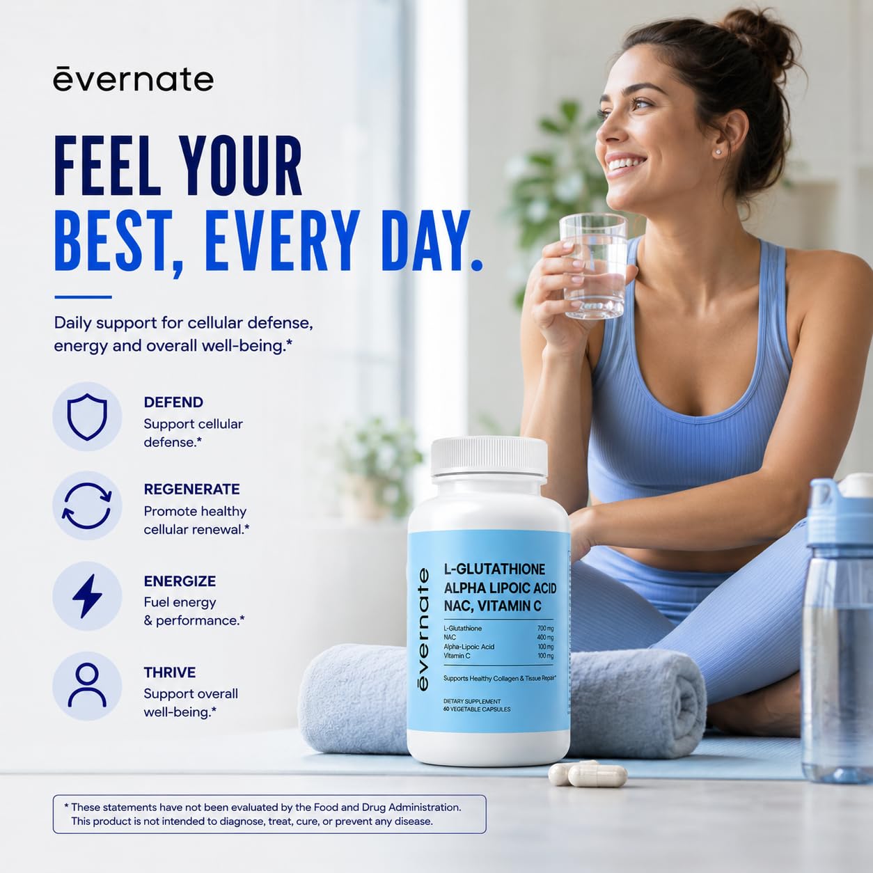 Natural detox support with L-Glutathione