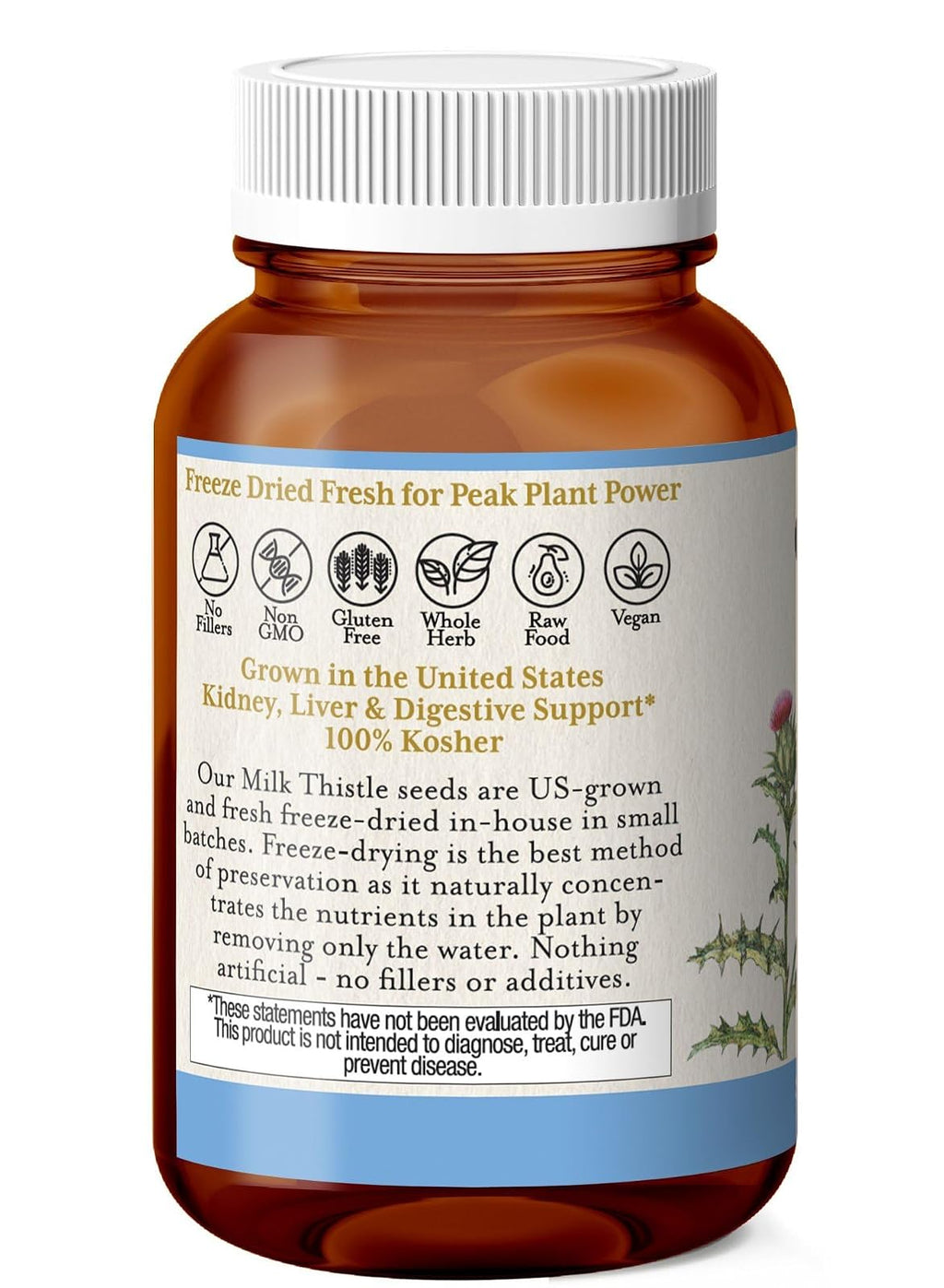 Natural detox support with milk thistle