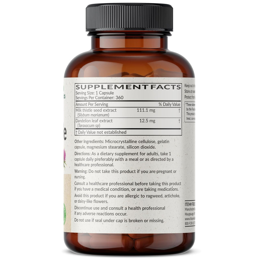 natural detox support with milk thistle