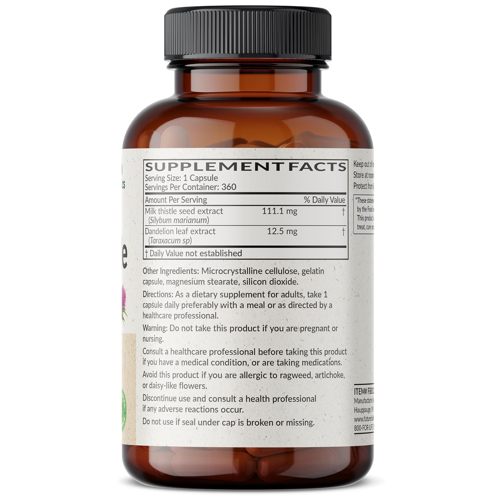 natural detox support with milk thistle