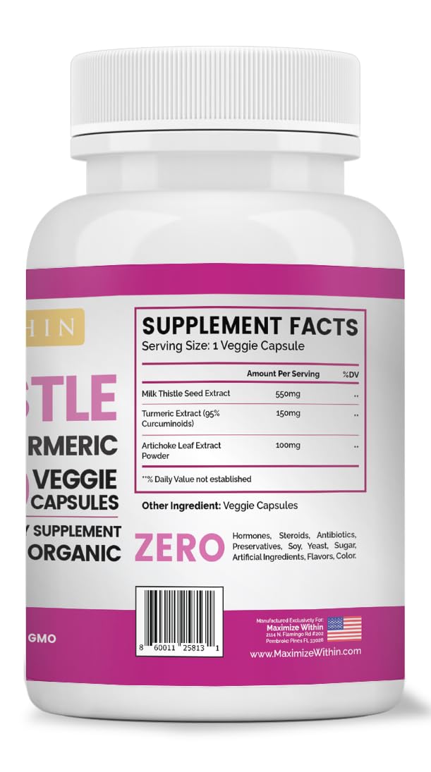 Natural detox support with milk thistle