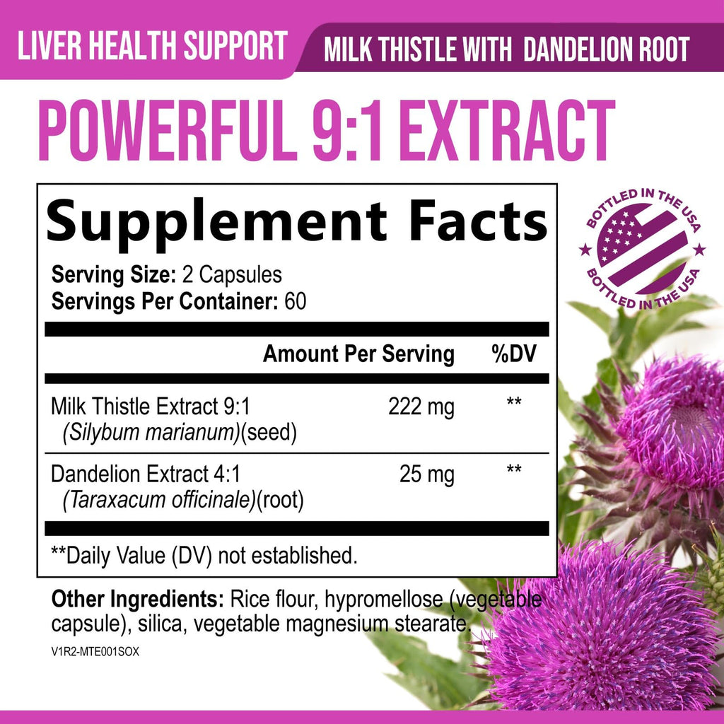 natural detox support with milk thistle