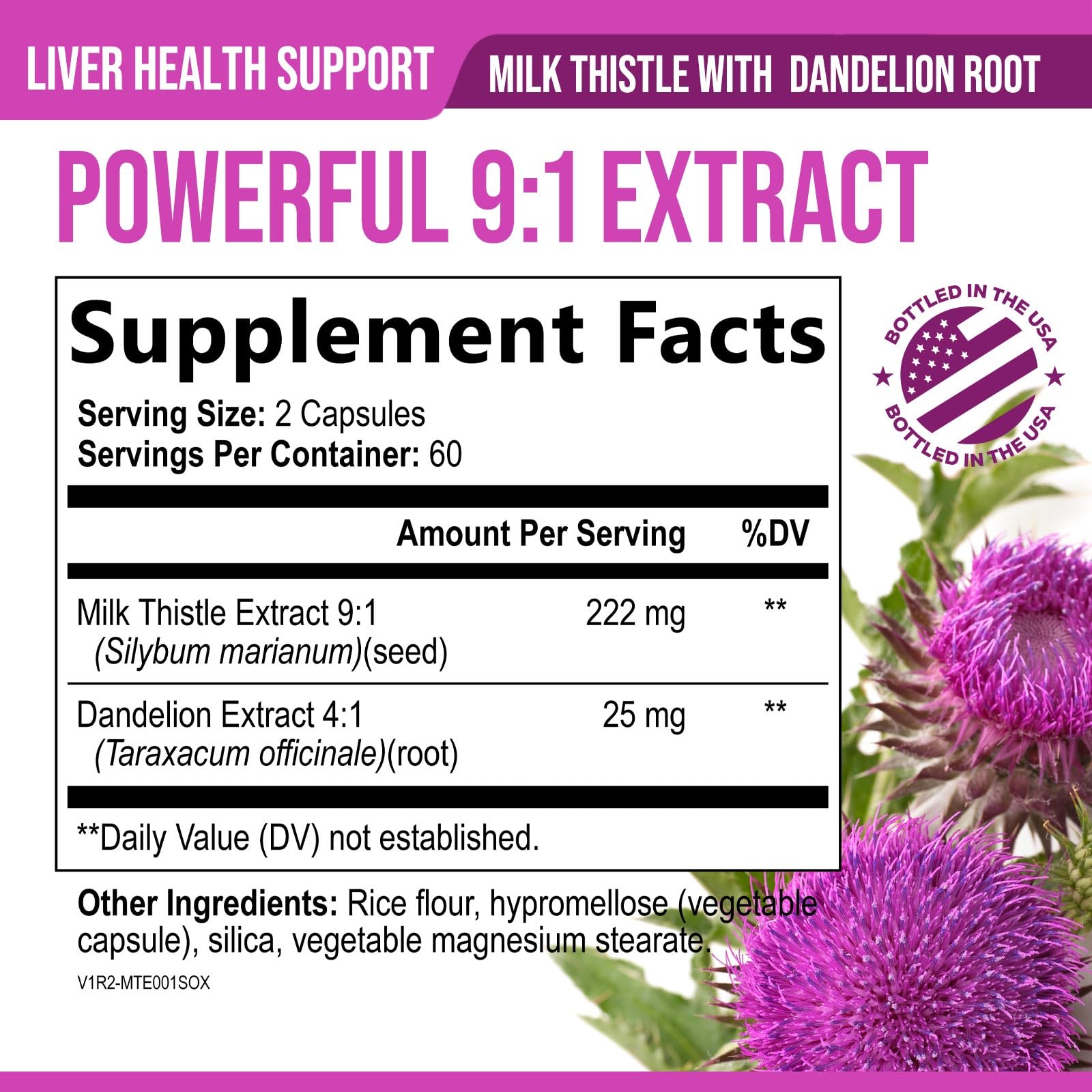 natural detox support with milk thistle