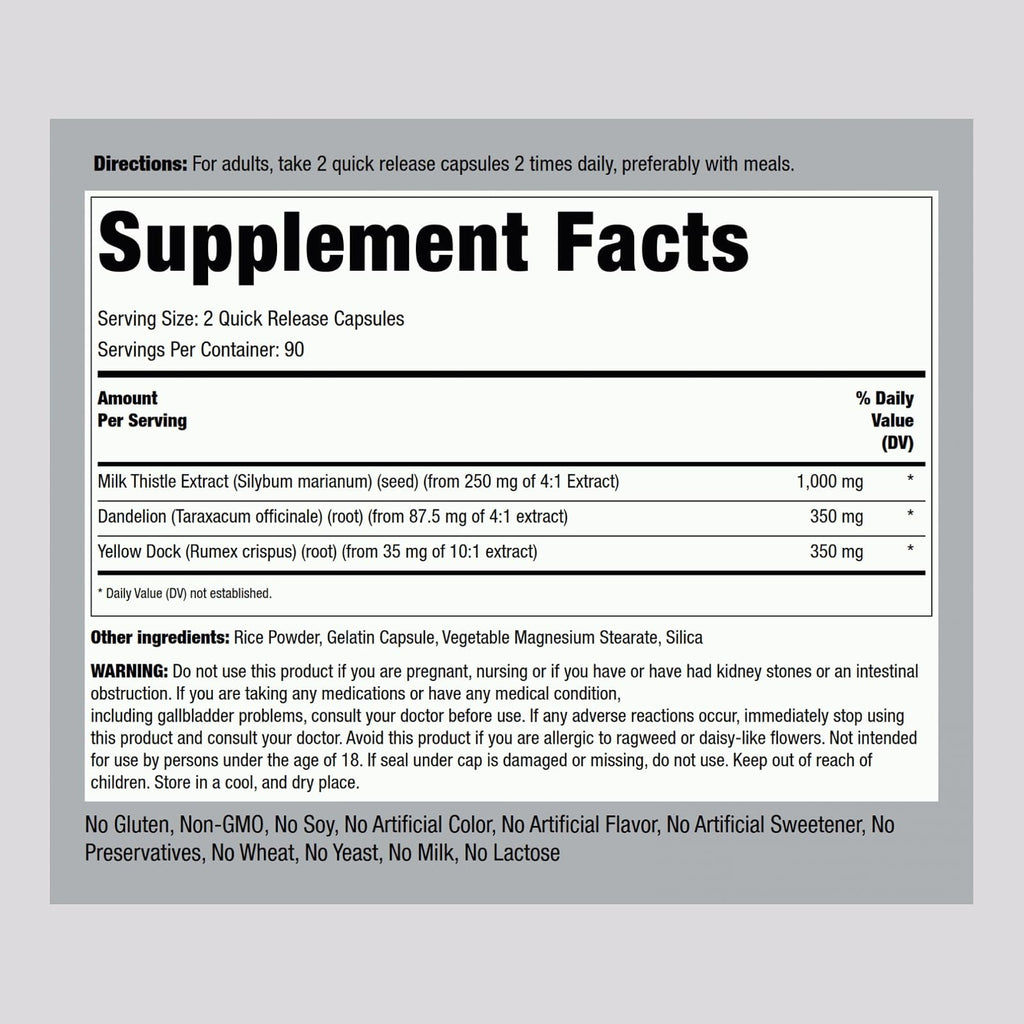 natural detox support with milk thistle