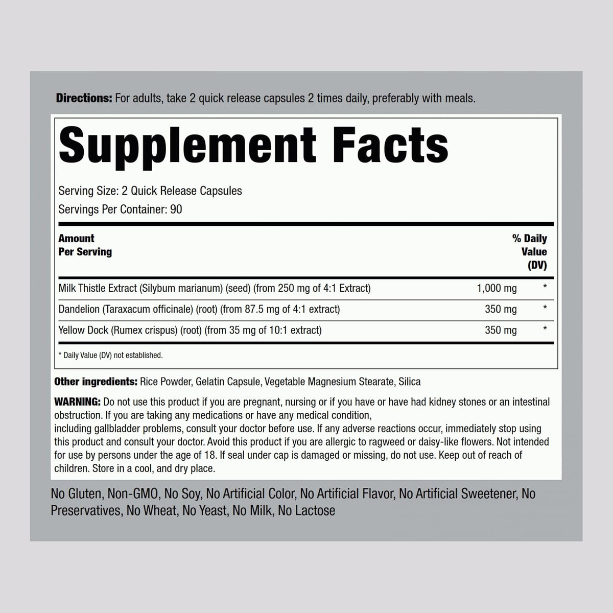 natural detox support with milk thistle