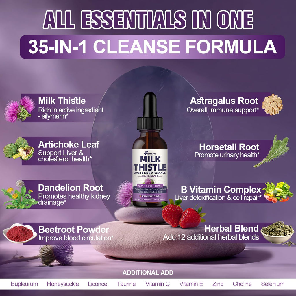 natural detox support with milk thistle