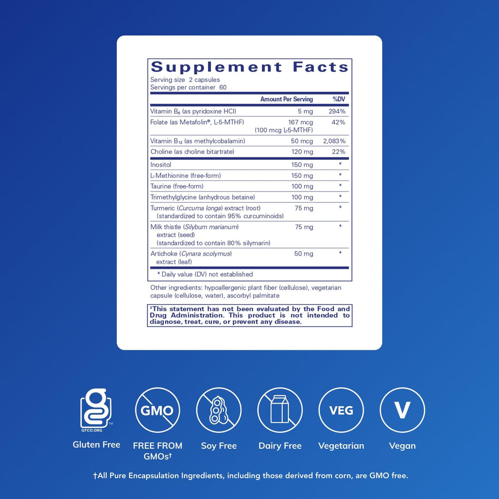 Natural detox support with Pure Encapsulations