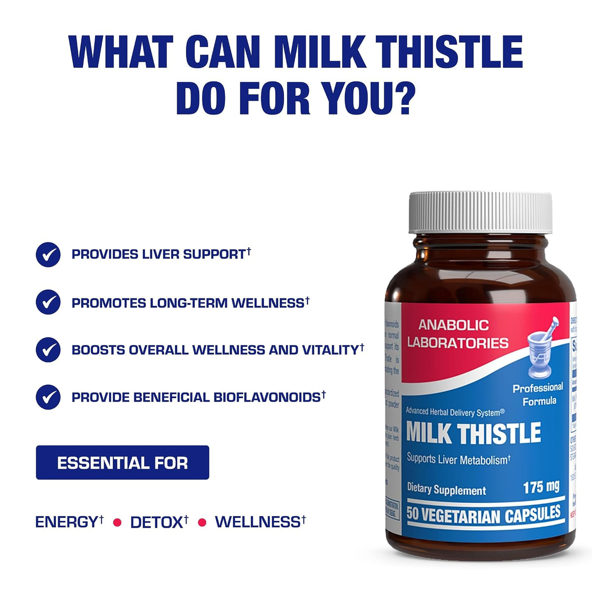Natural detox support with Silymarin