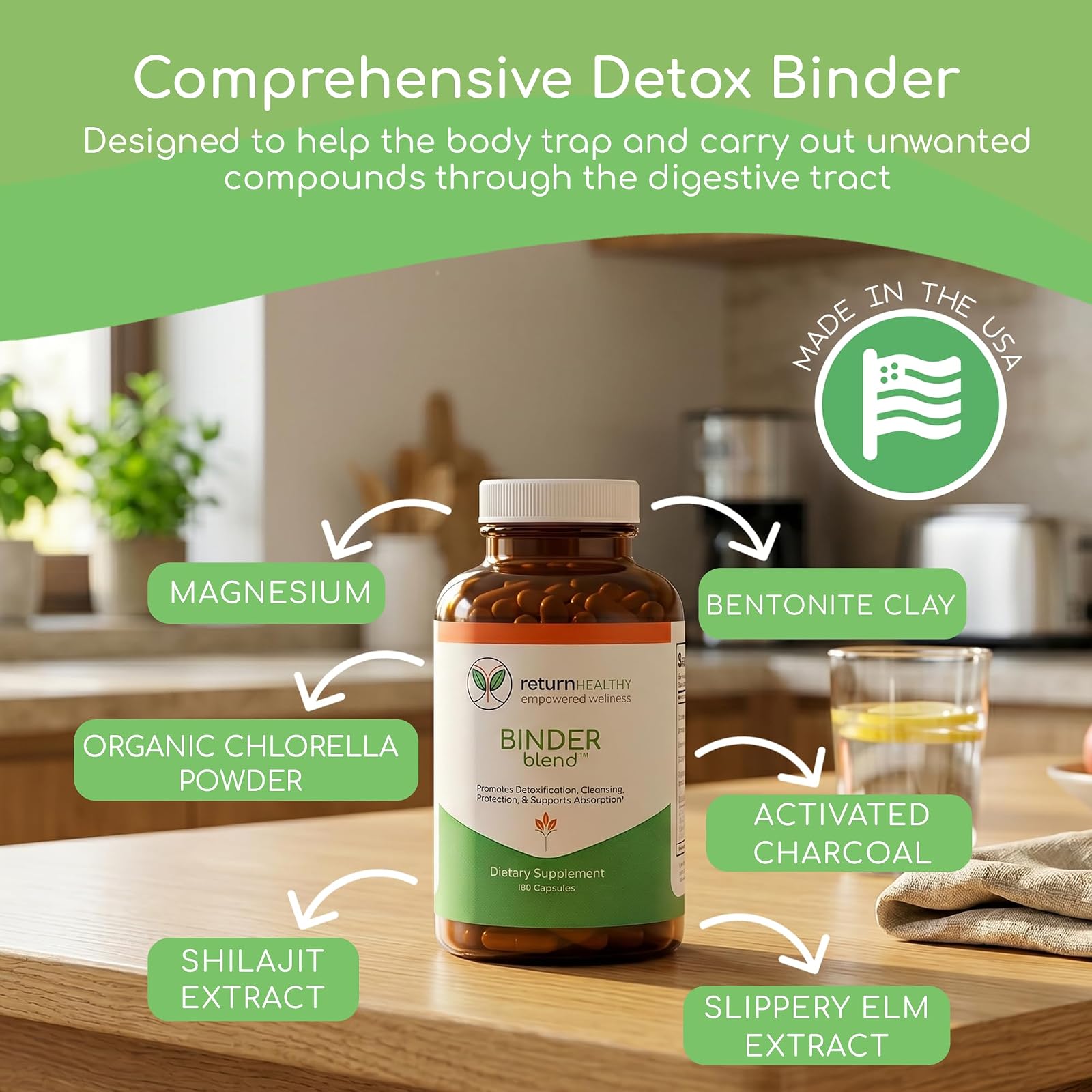 natural detox tea supplement with herbs