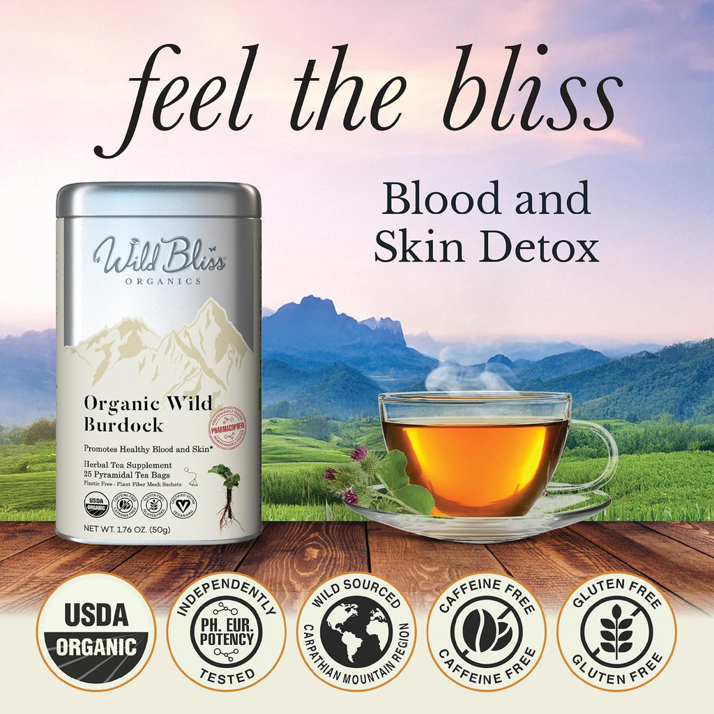 natural detox tea with burdock root