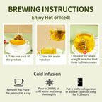 natural detox tea with lotus leaf