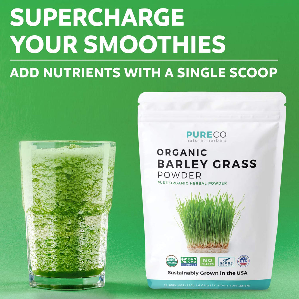 natural detox with barley grass