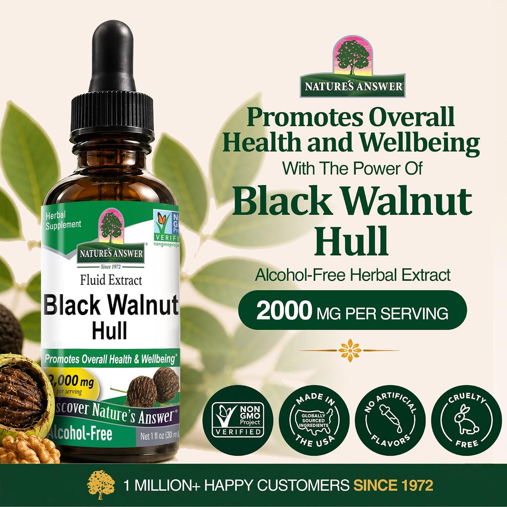 Natural detox with Black Walnut Hull