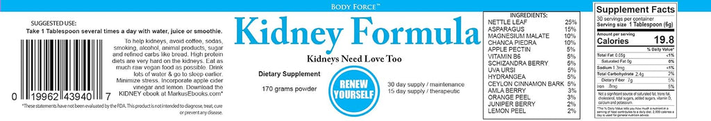 Natural detox with Body Force powder