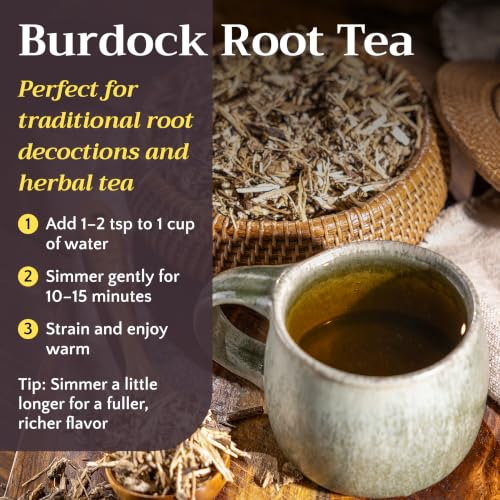 natural detox with burdock root tea