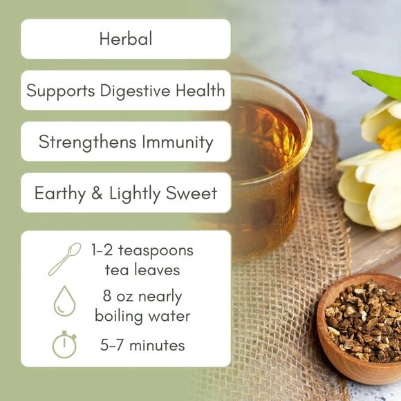 natural detox with burdock root tea