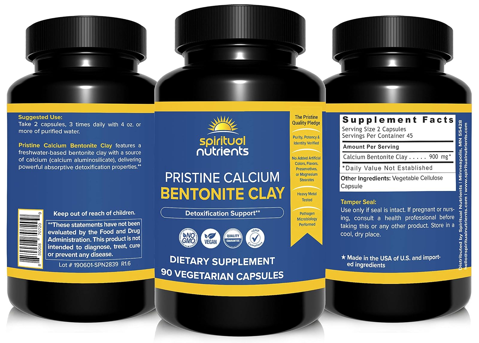 Natural detox with calcium clay