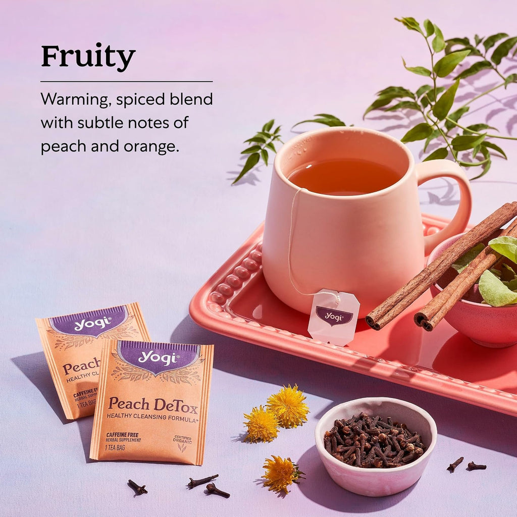 natural detox with chamomile tea