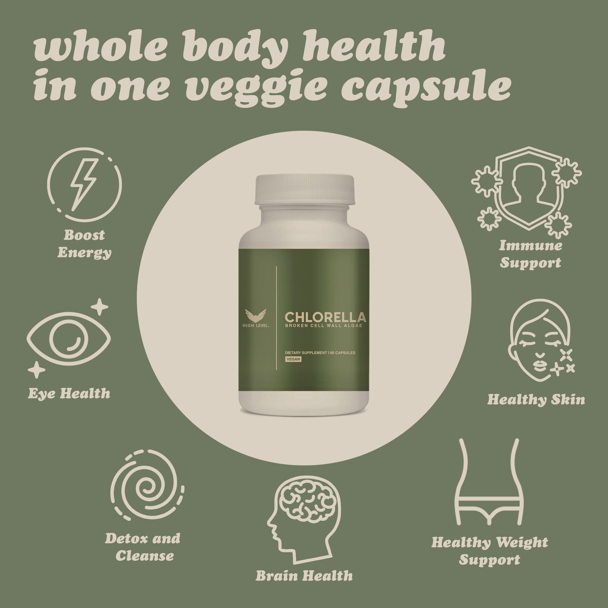 natural detox with chlorella supplement