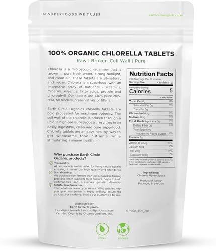natural detox with chlorella supplements