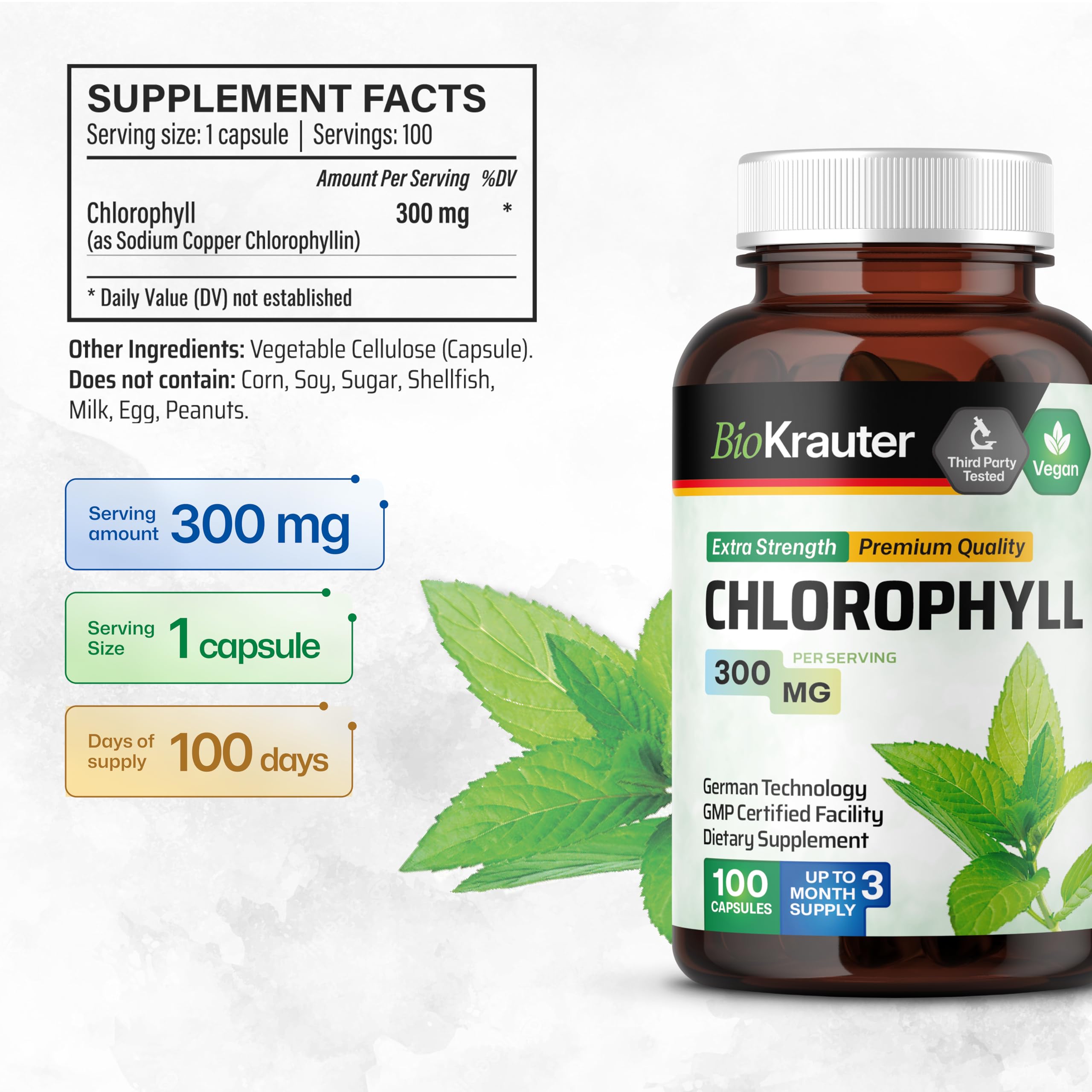 natural detox with chlorophyll capsules