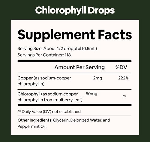 natural detox with chlorophyll drops