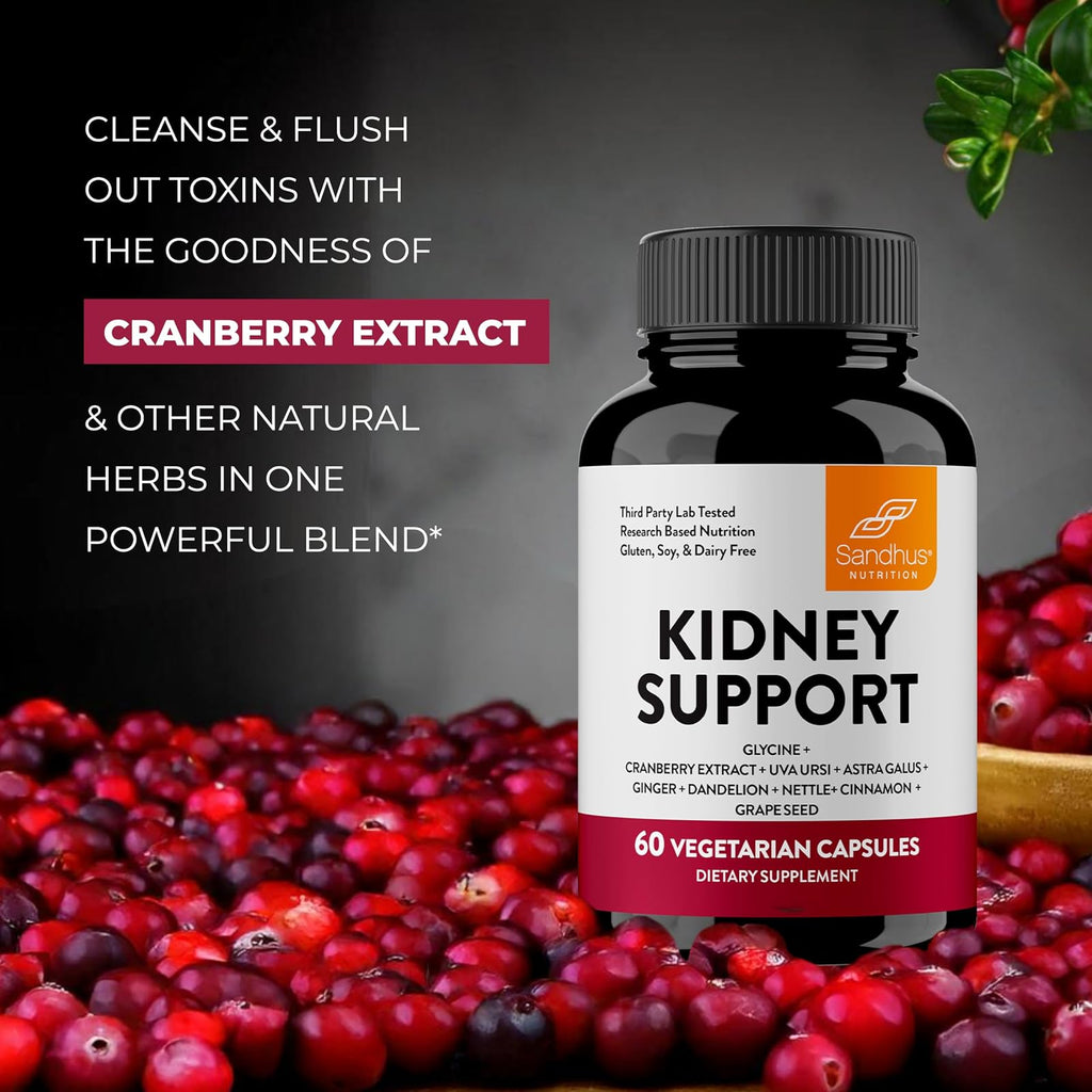 Natural detox with cranberry capsules