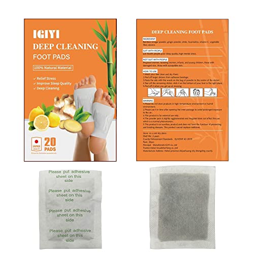 natural detox with ginger foot pads