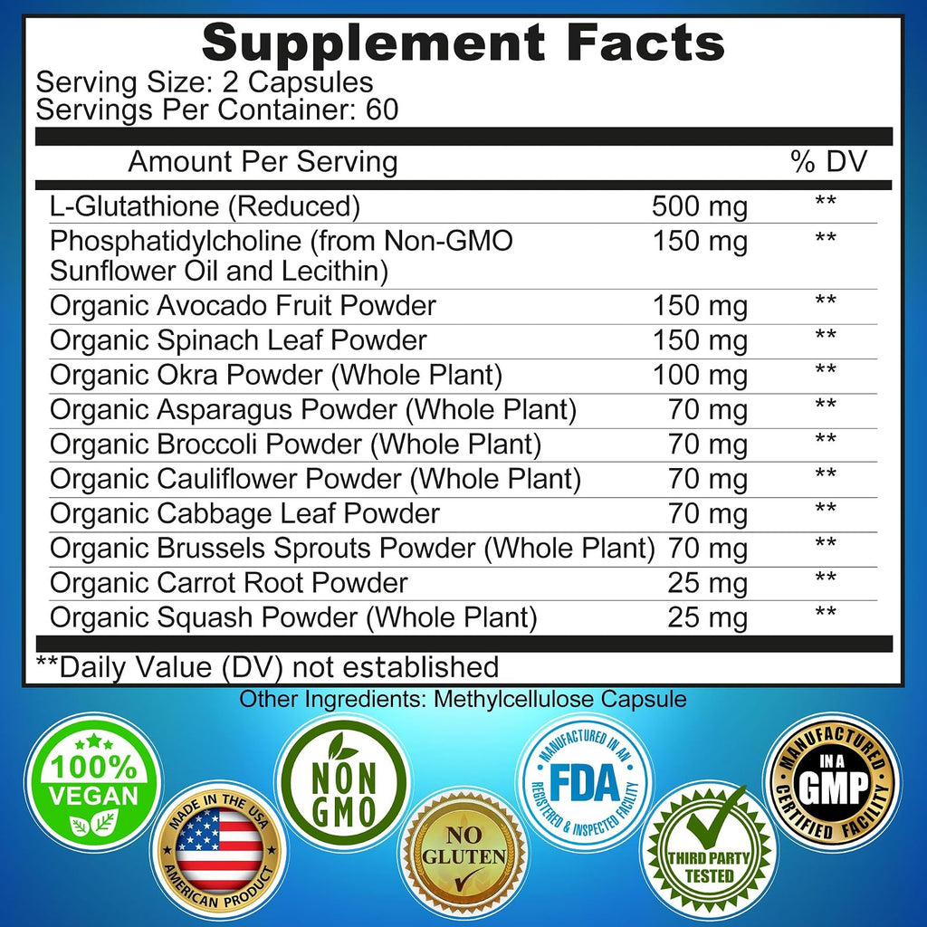 natural detox with glutathione capsules