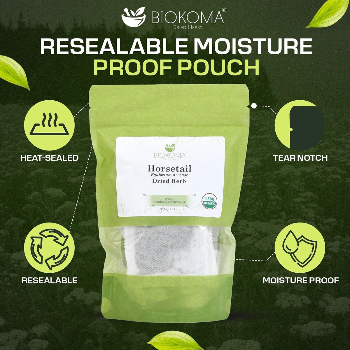 natural detox with horsetail tea