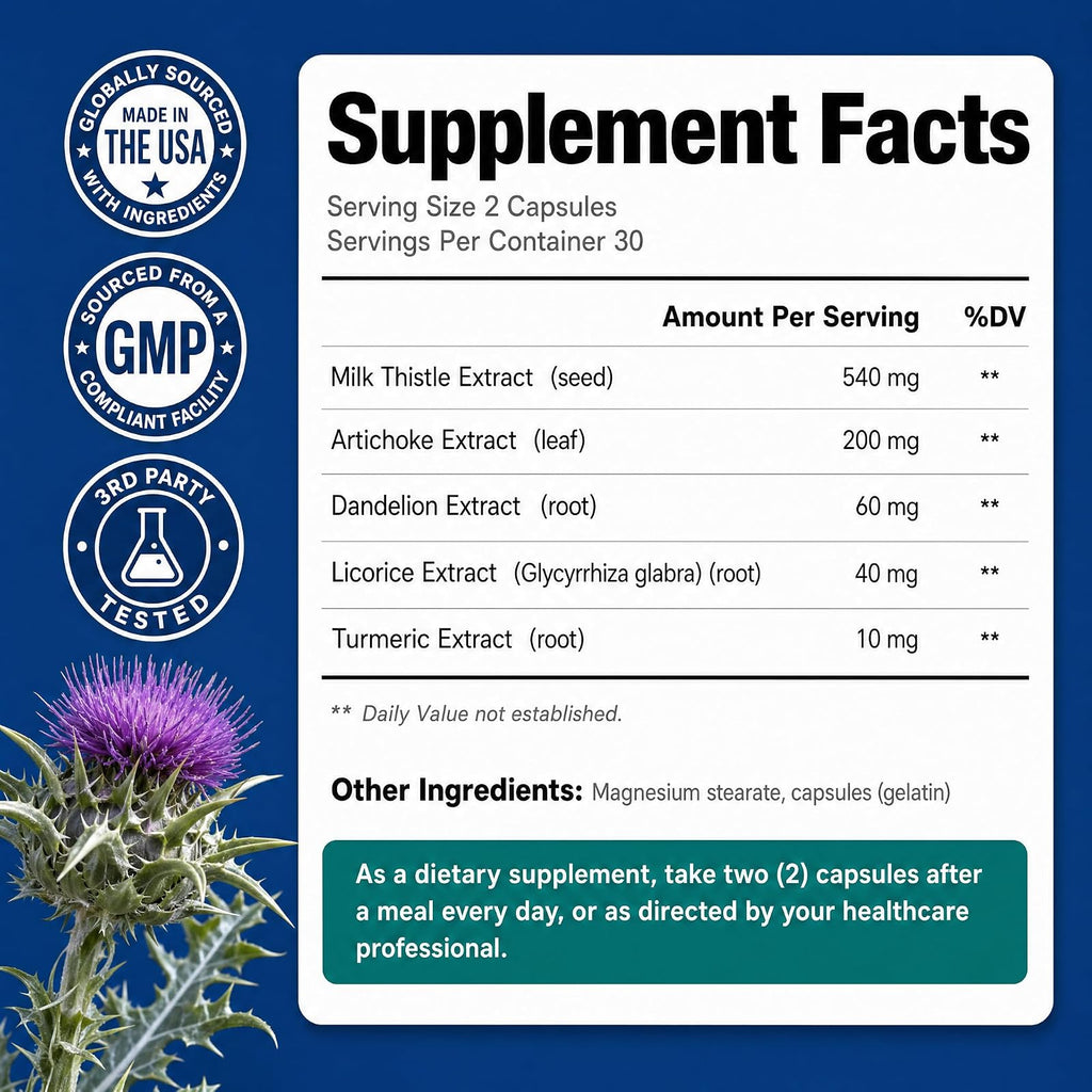 natural detox with Joyung Milk Thistle