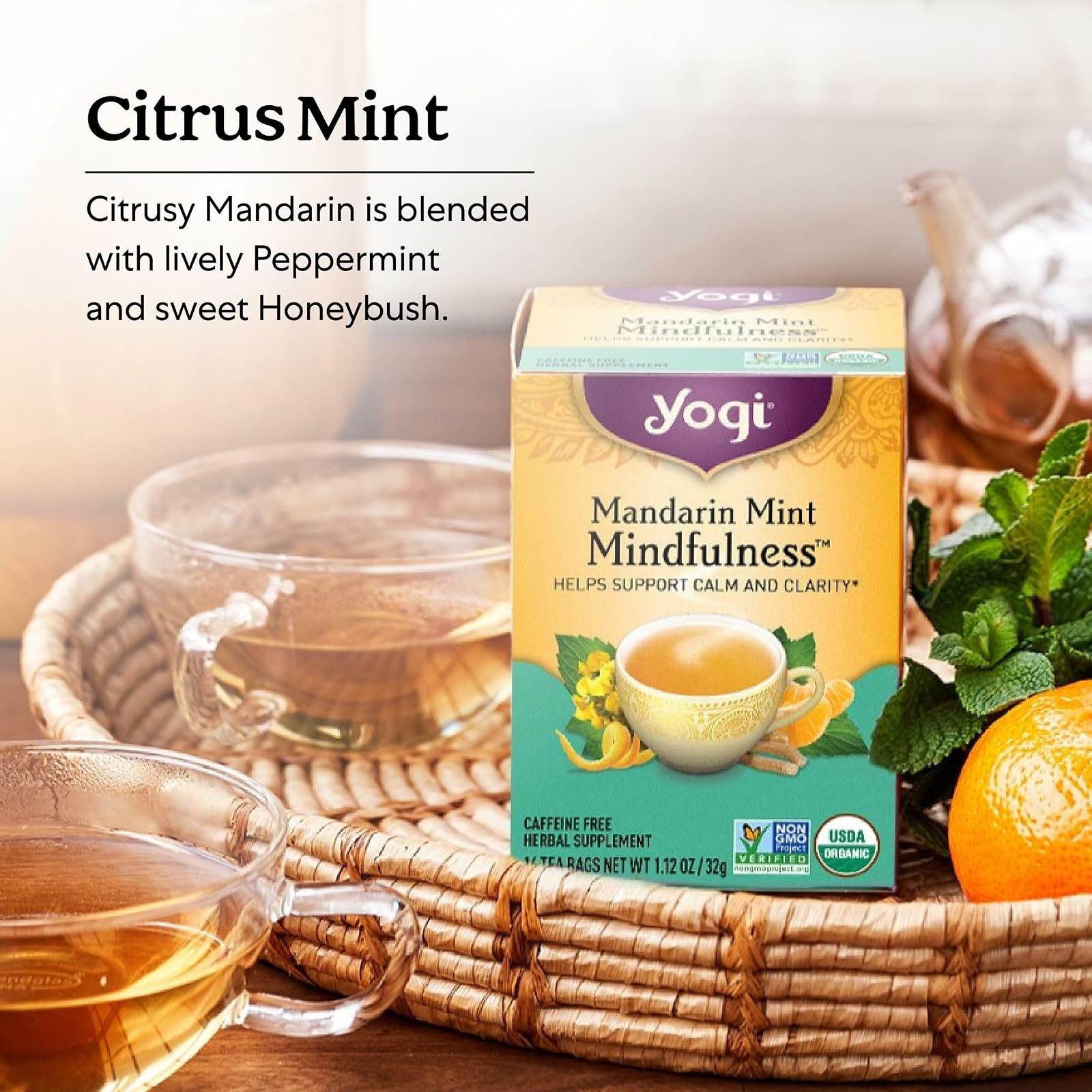 natural detox with Mandarin Mint tea